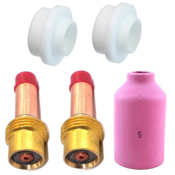 Kit Gás Lens 3,2: 2 Difusor Tig Leve 45v27 + 1 Bocal Cerâmico Nº 5 ...