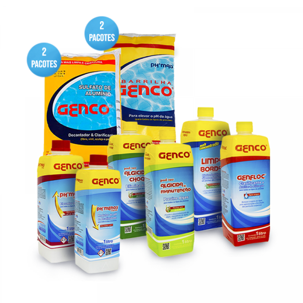 Kit Genco - Produtos Para Tratamento E Limpeza E 2 Barrilha E 2 Sulfato ...