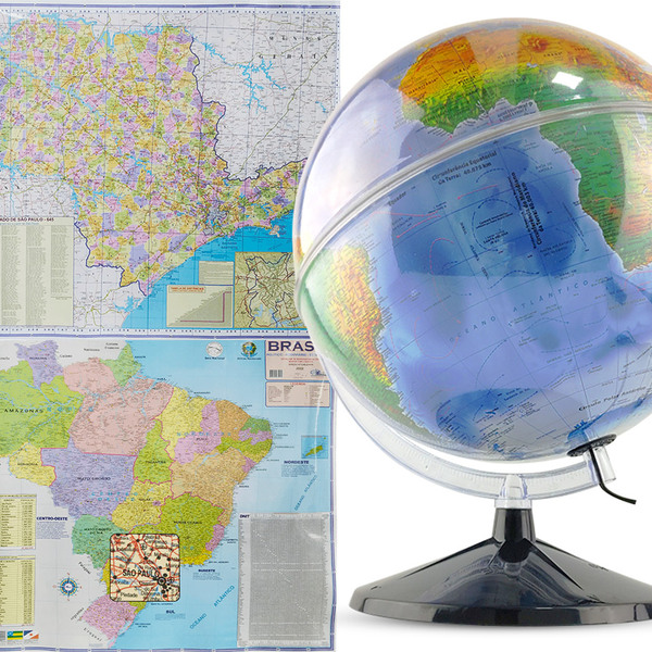 Mapa Do Globo Terrestre Globo Terrestre Com Mapa Do Mundo WORLDWIDE
