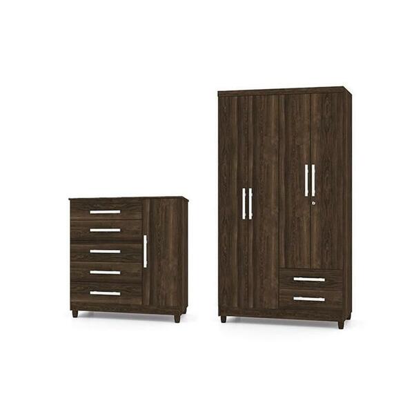 Kit Guarda Roupa E Cômoda Belmont | Leroy Merlin