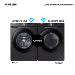 Kit Lavadora Wf17t 17kg E Secadora 20kg Dvg6000 110v 127v | Leroy Merlin
