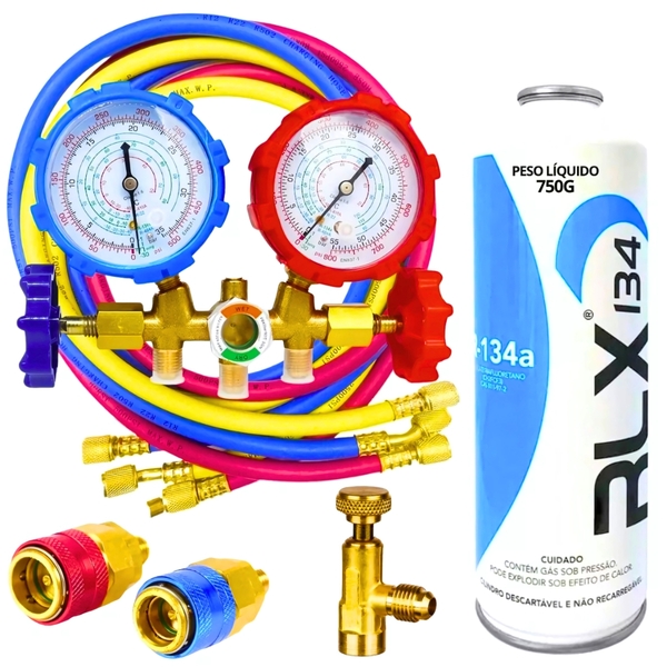 Kit Manifold Engate Rápido Gás R134 Válvula Acionadora | Leroy Merlin