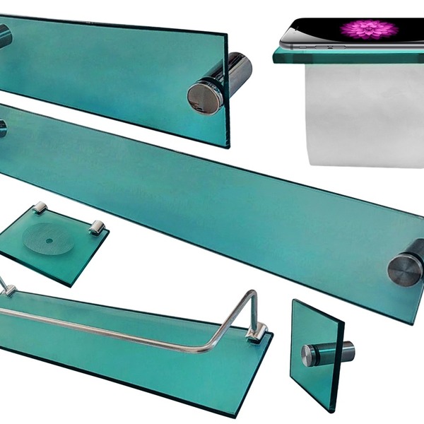 Kit Para Banheiro Madrid Verde | Leroy Merlin