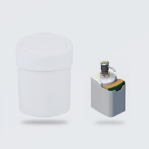 Kit Pia Roper Plast Lixeira 5 Litros Porta Detergente E Esponja | Leroy ...