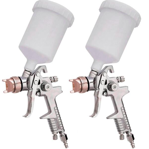 Kit Pistola De Pintura Hvlp Tipo Gravidade 600 Ml Com 2 Unidades | Leroy Merlin