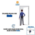 Kit Porta De Madeira Decorada 215x64cm Batente 16cm Neblina Abertura ...