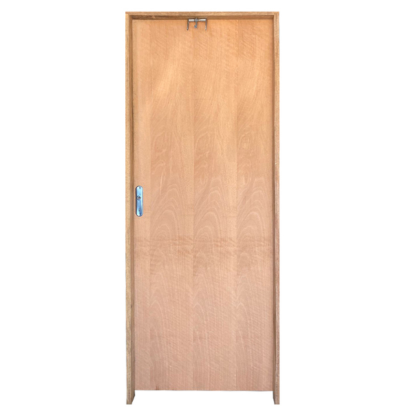 Kit Porta De Madeira Semi-oca Lisa Rodam Padrão Curupixá - Lado Direito ...