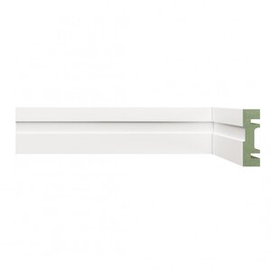 Kit Rodapé De Mdf 10 Barras Frisadas De 5cmx2,40m Rende 24m Branco ...