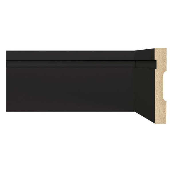 Kit Rodapé De Mdf 30 Barras Frisadas De 10cm X 2,40m Rende 72 Metros ...