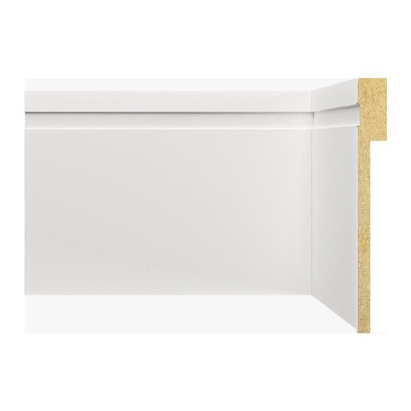 Kit Rodapé De Mdf 30 Barras Frisadas De Sobrepor 12cm X 2,40m Rende 72 ...