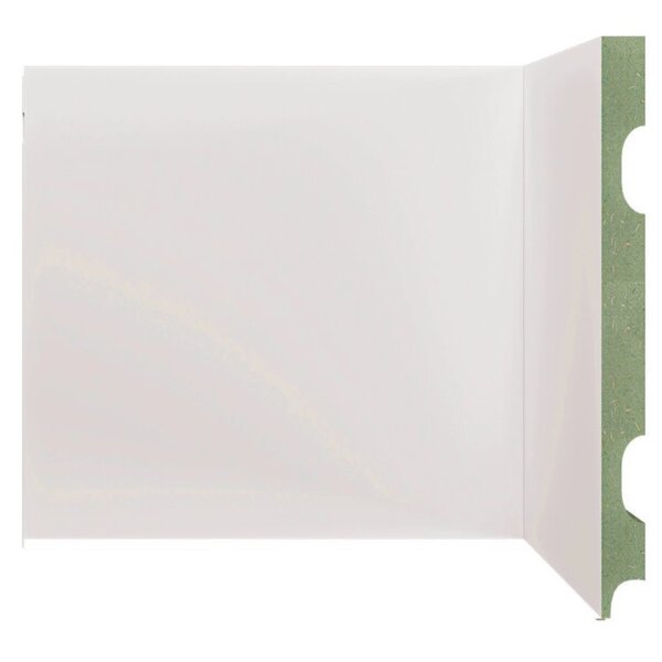Kit Rodapé De Mdf 30 Barras Lisas De 20cmx2,40m Rende 72 Metros Branco ...