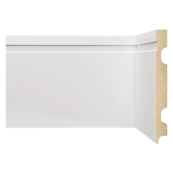 Kit Rodapé De Mdf 40 Barras Frisadas De 15cm X 2,40m Rende 96 Metros ...