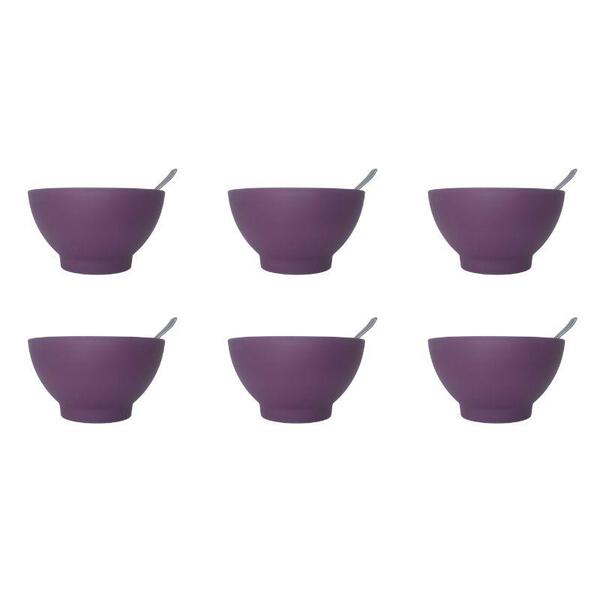 Kit Sobremesa Brinox Coza 12 Peças Roxo Purpura - 99388/4466 | Leroy Merlin