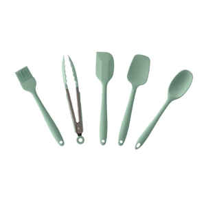 Kit Utensílios 5pç Silicone Verde Menta - Ou | Leroy Merlin