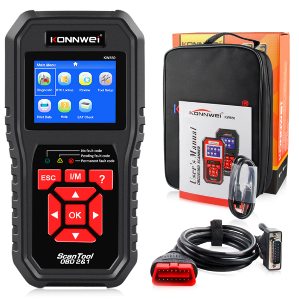 Konnwei Kw850 Odb2 Scanner Automotivo Profissional Português | Leroy Merlin