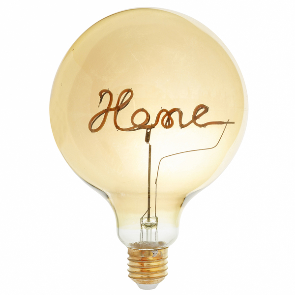 Lampada de Filamento LED G125 Espiral Luz Amarela 4W Home 4W Gmh Bivolt ...