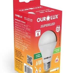 Lampada Led 6w Ourolux Bivolt Branca 6500k | Leroy Merlin