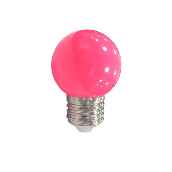 Lampada Led Bolinha Decorativa G45 3w E27 127v Rosa | Leroy Merlin