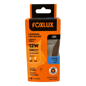 Lampada Led Bulbo 12w 6500 K Foxlux Bivolt Kit 04 Und | Leroy Merlin