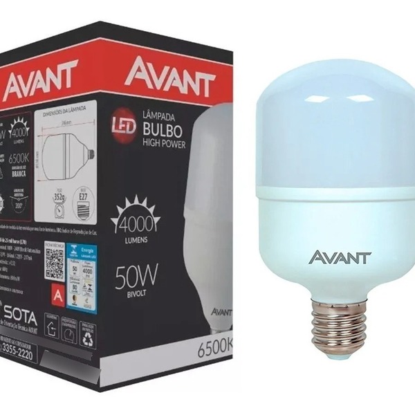 Lampada Led Bulbo 50w Branco Frio 6500k Alta Potencia | Leroy Merlin