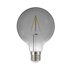 Lâmpada Led Filamento G95 Taschibra E27 Fumê Bivolt | Leroy Merlin