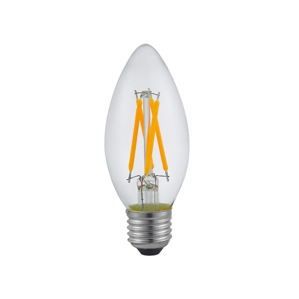 Lampada Led Filamento Vela Clear C35 4w 2400k E27 | Leroy Merlin