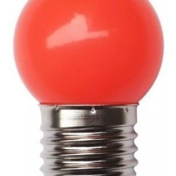 Lâmpada Led Modelo Bolinha Led 1w Decorativa Rosca E27 - Laranja - 110v ...