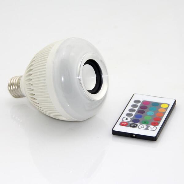Lâmpada Led Music Bluetooth Rgb 12w Com Controle Remoto | Leroy Merlin
