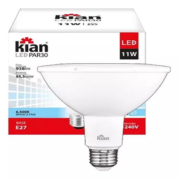 Lampada Led Par30 11w 6500k Bivolt E27 - Kian | Leroy Merlin