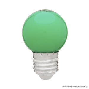 Lâmpada Mini Globo Led 1w Bivolt Verde E27 | Leroy Merlin