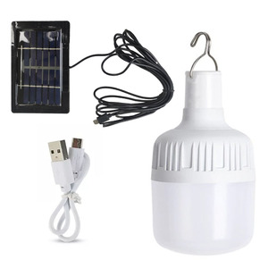 Lampada Solar Luminaria Placa Solar Iluminaçao Luz Led Gancho ...