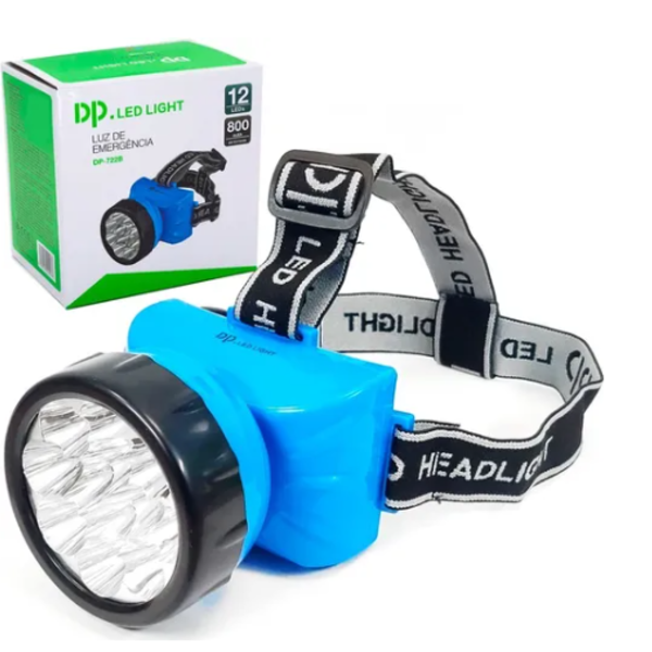 Lanterna De Cabeça Recarregável 12 Leds Potente Original Dp | Leroy Merlin