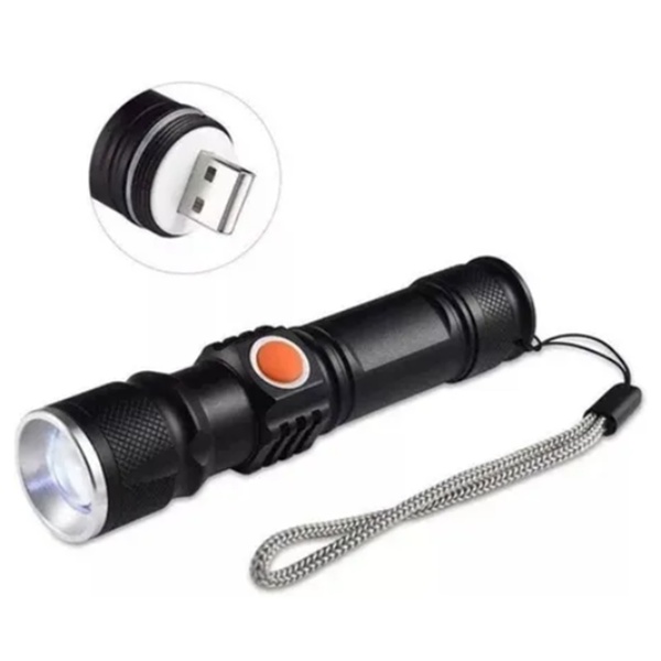 Lanterna Tatica 68000w Militar Longo Alcance Usb | Leroy Merlin