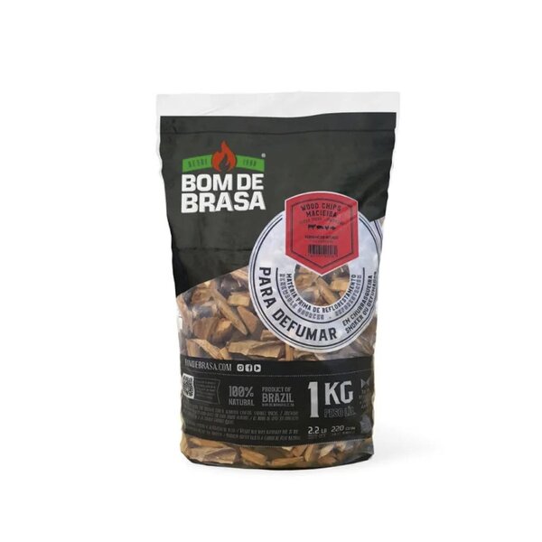 Lascas De Lenha Macieira 1kg - Bom De Brasa | Leroy Merlin