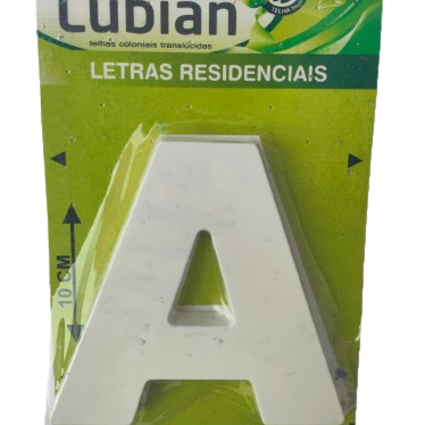 Letra "A" 10cm Branco Em Plástico Abs | Leroy Merlin