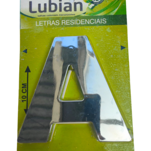 Letra "A" 10cm Cromado Em Caixa Alta 3D Plástico Abs | Leroy Merlin
