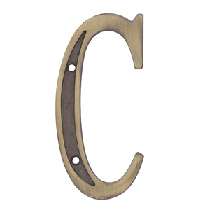 Letra Casa "C" 13cm Parafusar Zamac Dourado | Black Friday Leroy Merlin