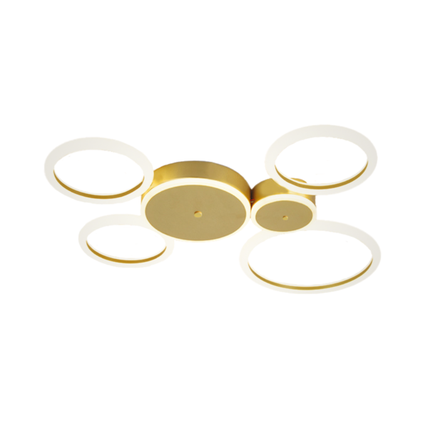 Lindo Lustre De Led Dourado 60w Moderno Exclusivo | Leroy Merlin