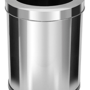 Lixeira Em Aço Inox Com Aro Inox 22 Litros | Leroy Merlin