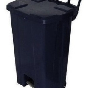 Lixeira Quadrada Com Pedal De 100 Litros Sem Rodas Preto | Leroy Merlin