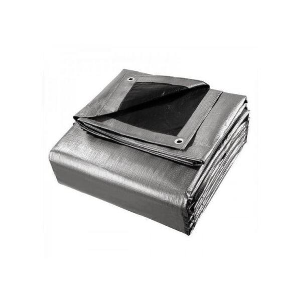 Lona Ck300 Blackout Prata X Preta 4x3 Metros Em Polietileno Com Ilhós A ...