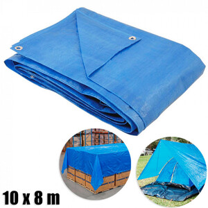 Lona Multiuso Com Ilhós 10 X 8 M Encerado De Polietileno Azul | Leroy ...