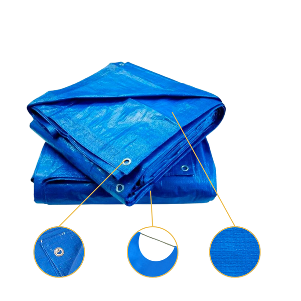 Lona Plástica Para Cobertura Impermeável Azul 8x4 330 Micras | Leroy Merlin