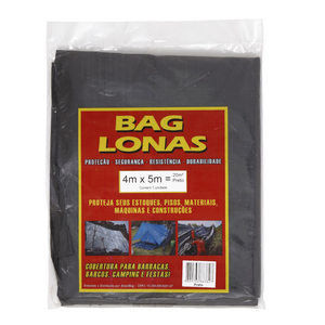 Lona Plástica Preta 4x5m Brasil Bag | Leroy Merlin