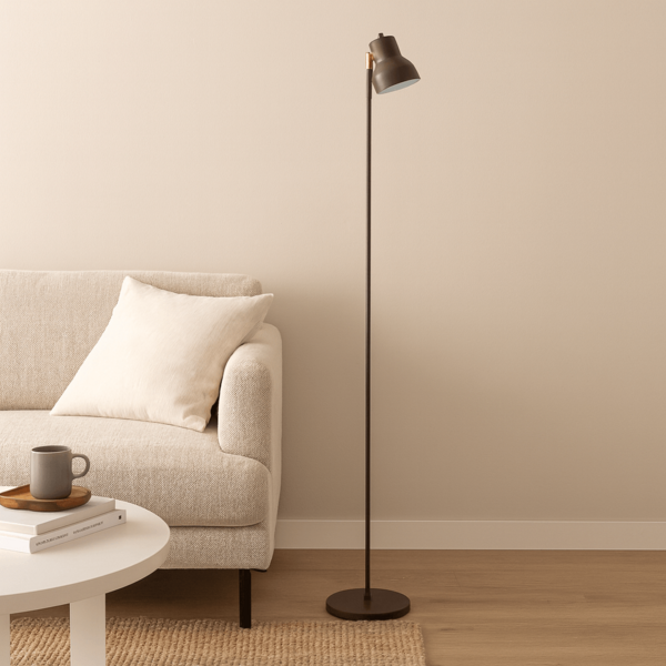 Luminária De Piso Vivian Marrom Corten Design Contemporâneo | Leroy Merlin