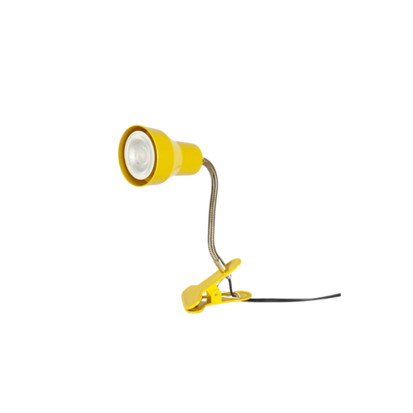 Luminária De Presilha Amélia Mini Color Com Garra Amarela | Leroy Merlin