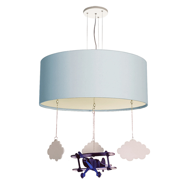 Luminária De Teto Pendente Infantil Avião 40cm Azul6208 | Leroy Merlin