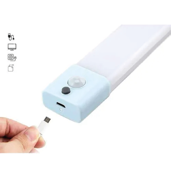 Luminária Led Barra Usb Recarregáveis Imã Sensor Presença 9w Branco ...