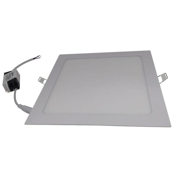 Luminária Led Plafon Embutir Espaçolux Quadrada Luz Amarela 18w 3.000k ...