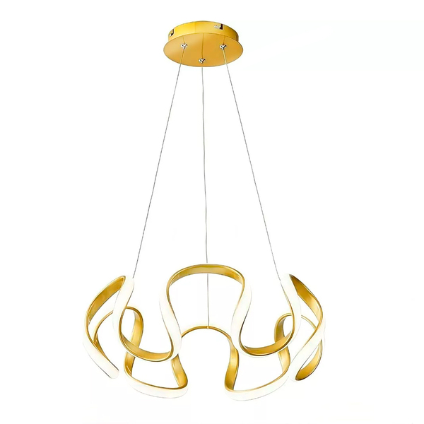 Luminária Lustre Pendente Moderno De Led Ondulado Para Sala Quarto ...